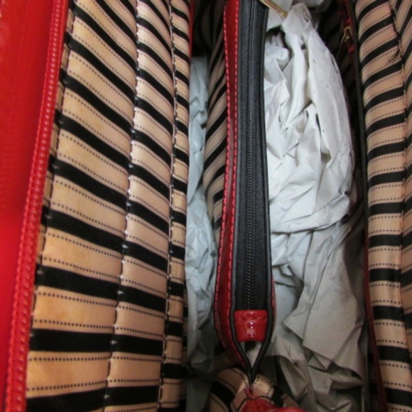 Isabelle | Bags | Isabelle Red Lead Free Vegan Leather Satchel | Poshmark